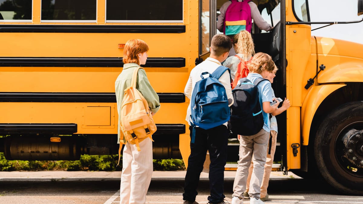 Going To School By Bus
