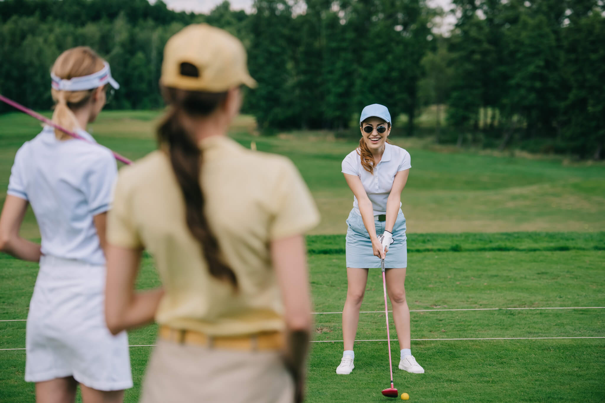 Ladies Playing Golf